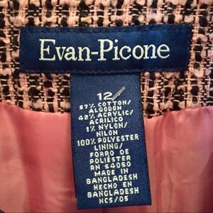Evan Picone | Jackets & Coats | Evan Picone Pink And Black Tattered ...